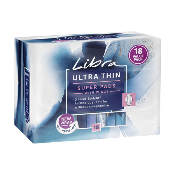 Libra 18 Pack Ultra Thin Super Pads | Target Australia