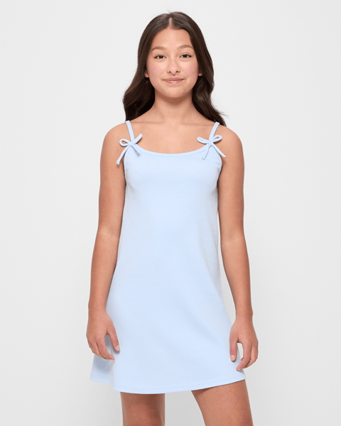 Rib Tank Dress with Bows | Target Australia