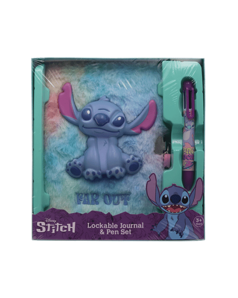 Disney Stitch Lockable Secret Plush Diary | Target Australia