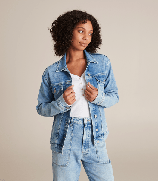 Longline Trucker Denim Jacket | Target Australia