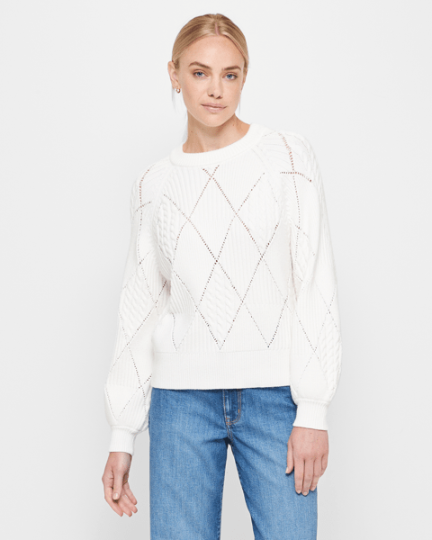 Raglan Cable Knit Jumper | Target Australia