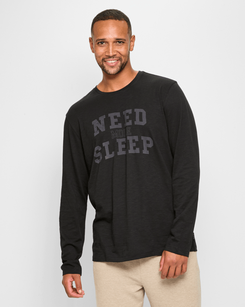 Australian Cotton Long Sleeve Slub Sleep T-Shirt | Target Australia