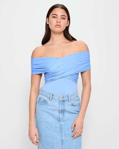 Off The Shoulder Drape Bodysuit - Lily Loves | Target Australia