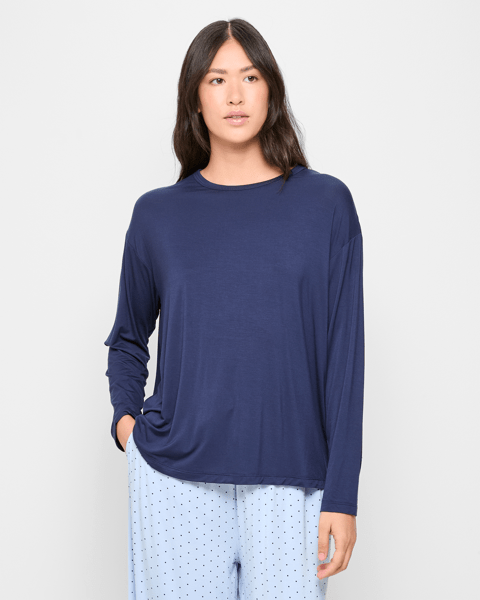 Soft Comfort Bamboo Long Sleeve Pyjama Top | Target Australia