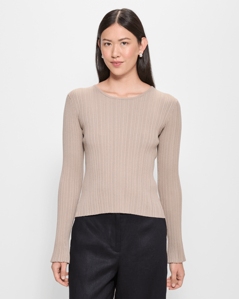 Long Sleeve Variegated Rib Top - Preview | Target Australia