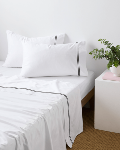 Carrington Embroidered Sheet Set | Target Australia