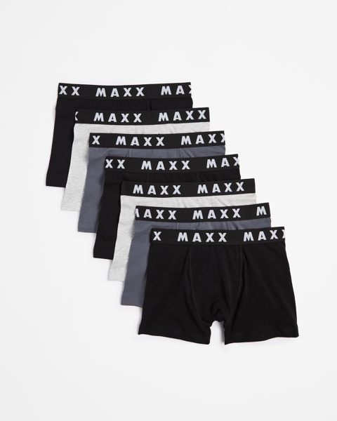 Boys Trunks 7 Pack - Maxx - Black/Grey | Target Australia