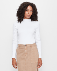 Australian Cotton Ribbed Skivvy - White | Target Australia