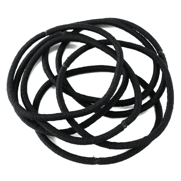 8 Pack Black Thick Super Stretchy Elastics | Target Australia