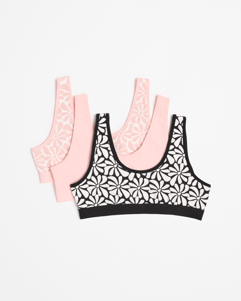 Older Girls Scoop Crop Tops 3 Pack - Maxx - Funky Flower | Target Australia