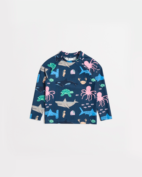 Swim Rashie Ocean Print | Target Australia