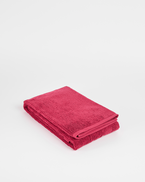 Australian Cotton Ribbed Bath Towel - Piper - Raspberry | Target Australia