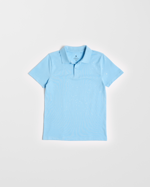 Australian Cotton School Polo T-Shirt - Light Blue | Target Australia