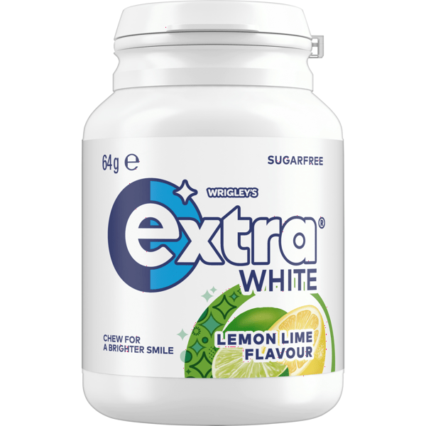 Wrigley's Extra White Lemon Lime Flavour Chewing Gum 64g | Target Australia