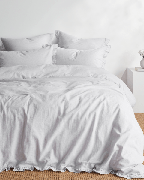 Harper Linen/Cotton Quilt Cover Set | Target Australia