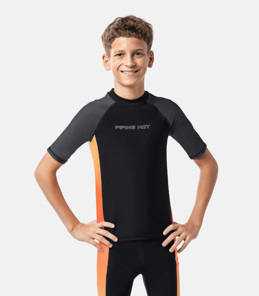 Short Sleeve Swim Rash Vest Piping Hot | Target Australia