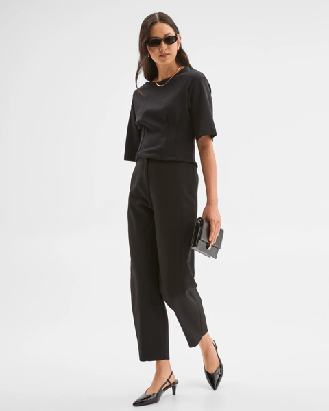 Preview Australian Cotton Blend Short Sleeve Knit Waisted Top | Target ...
