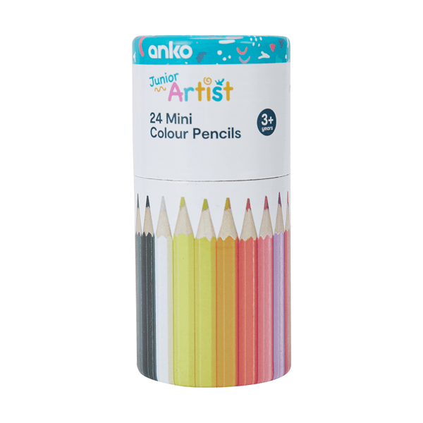 Junior Artist Mini Colour Pencils, 24 Pack - Anko | Target Australia