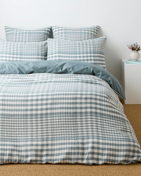 Ginny Check Muslin Quilt Cover Set | Target Australia