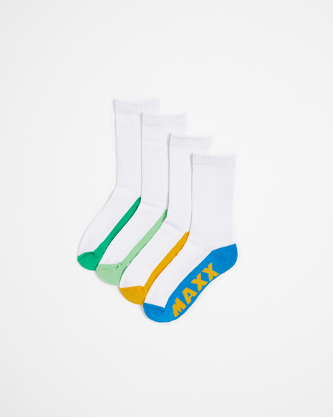Maxx Kids Crew Sport Socks - 4 Pack | Target Australia