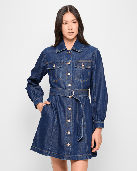 Mini Denim Shirt Dress | Target Australia