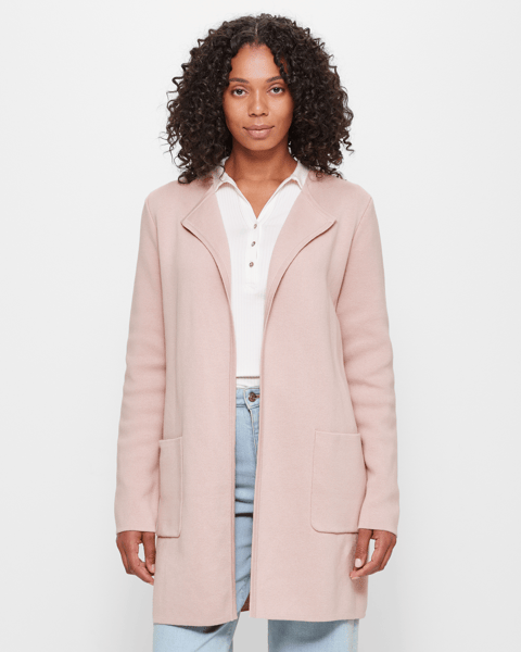 Australian Cotton Half Milano Coatigan | Target Australia