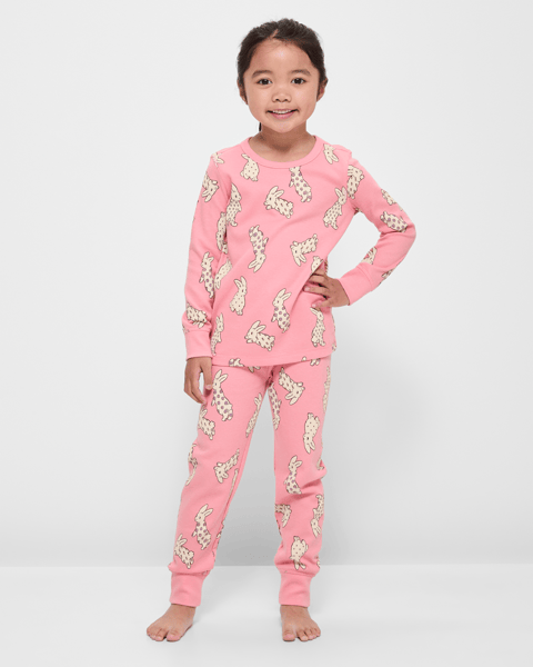 Kids Matching Australian Cotton Bunny Girls Younger Kids Pyjama Set ...
