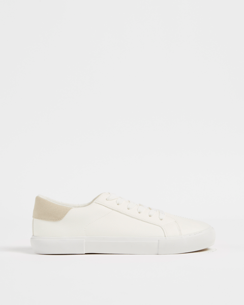 Mens Pebble PU Sneaker - White | Target Australia