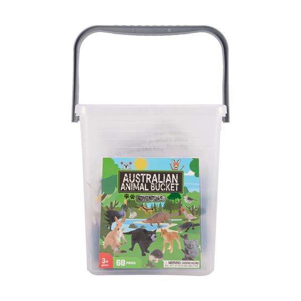 Australian Animal Bucket 60 Piece Playset - Anko | Target Australia