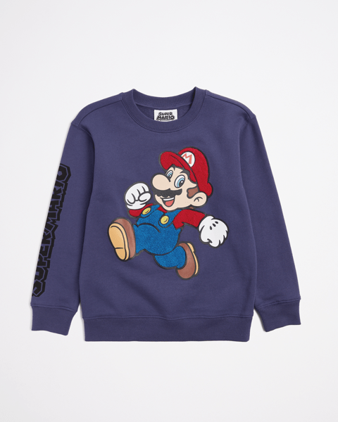 Super Mario Boucle Print Jumper | Target Australia