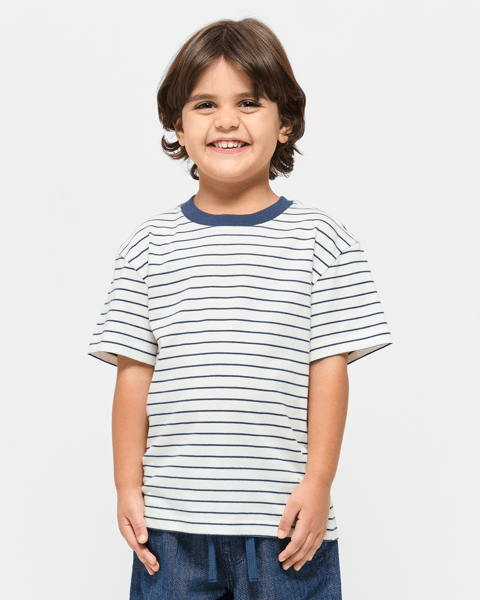 Australian Cotton T-shirts 3 pack - Blue / Charcoal | Target Australia