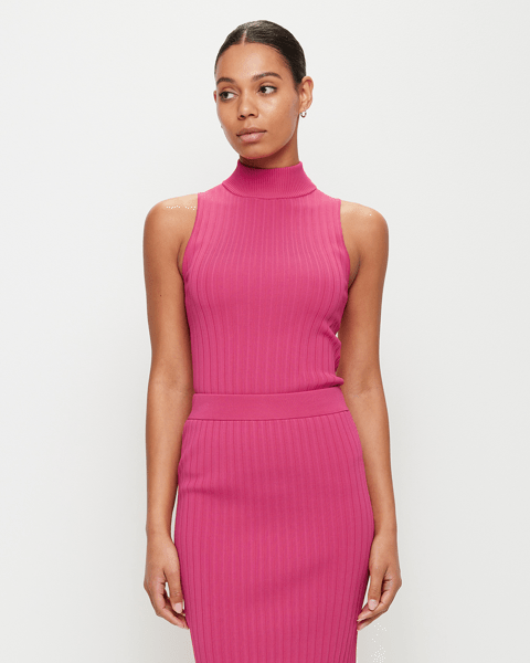 Mock Neck Rib Knit Top - Preview | Target Australia