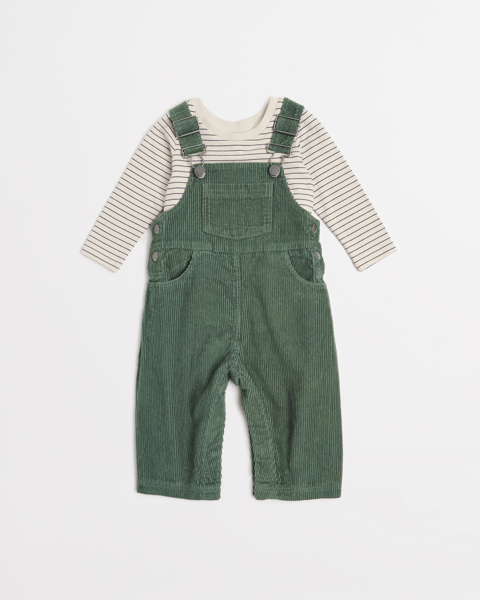 Baby Cord Overalls and T-shirt Set 2 Piece | Target Australia