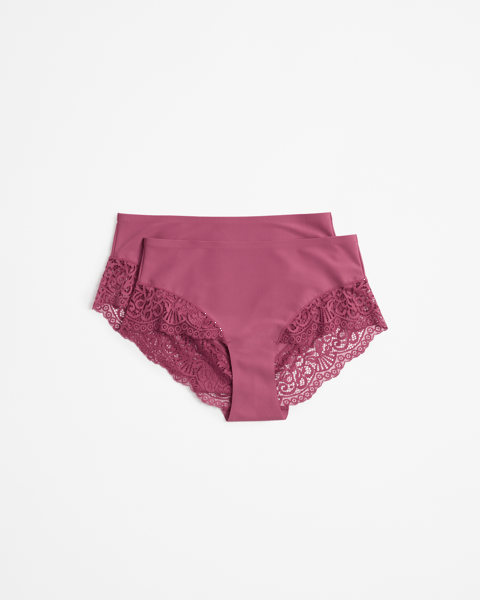 2 Pack Smooth Touch Lace Bonded Waist Midi Briefs | Target Australia