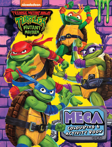 Nickelodeon Teenage Mutant Ninja Turtles Mutant Mayhem Mega Colouring ...