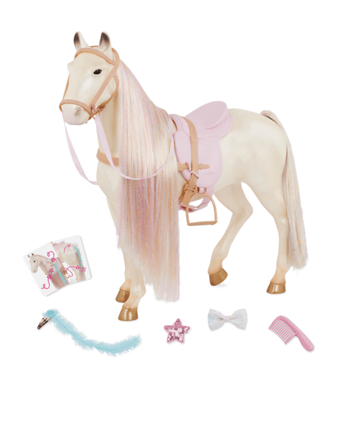 Our Generation Enchanting Horse 20-inch Toy Horse with Ultra-Long ...