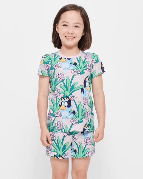 Bluey Junior Girls Cotton Pyjama Set | Target Australia