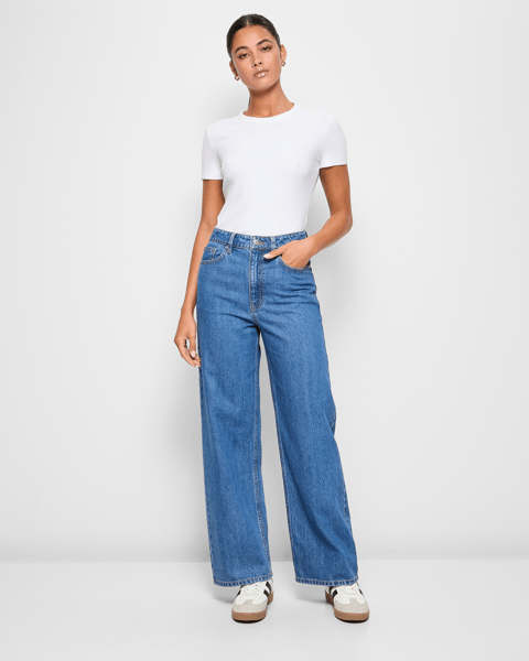 High Rise Wide Leg Denim Jeans - Lily Loves | Target Australia