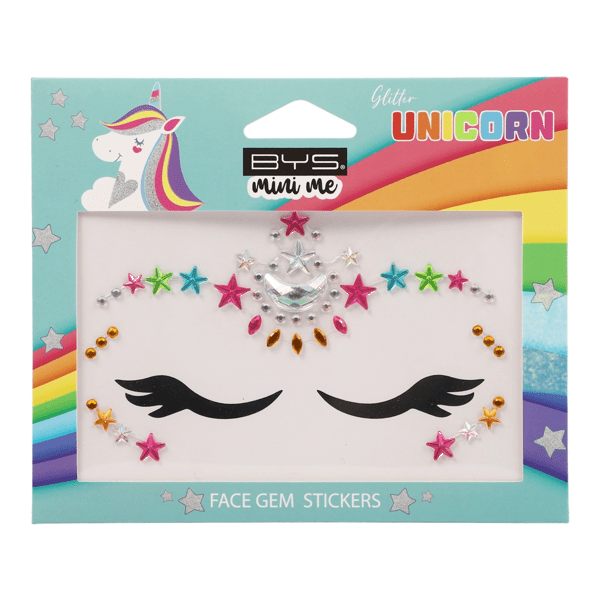 BYS Mini Me Face Gem Stickers - Glitter Unicorn | Target Australia