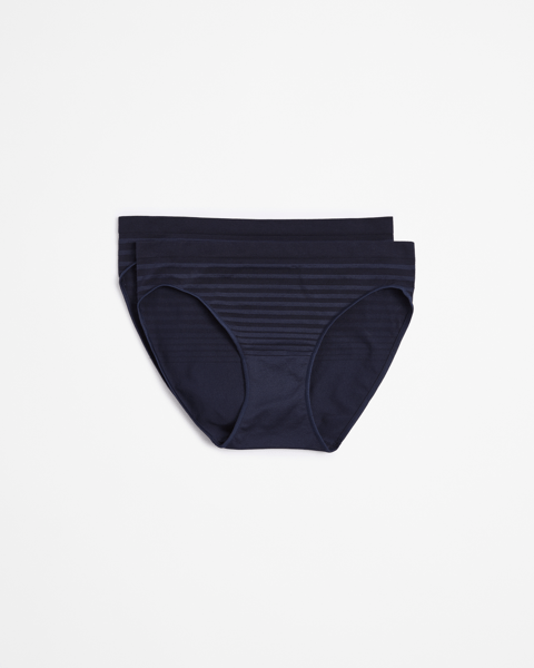 2 Pack Matte and Shine Bikini Briefs - Navy Blazer | Target Australia