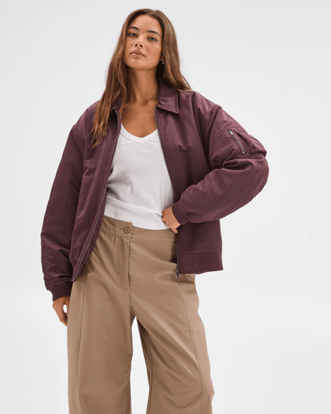 Lily Loves Bomber Jacket - Fudge | Target Australia