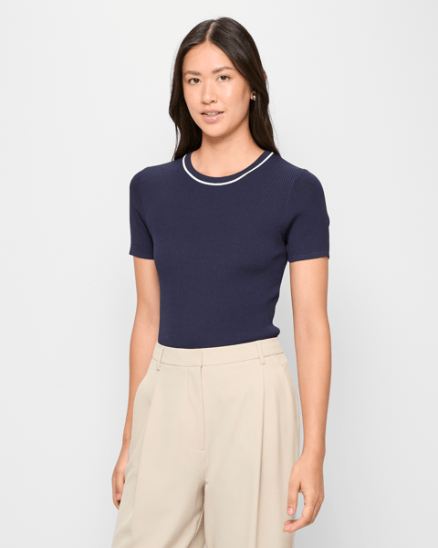 Ultimate Ribbed Knit T-Shirt - Preview | Target Australia