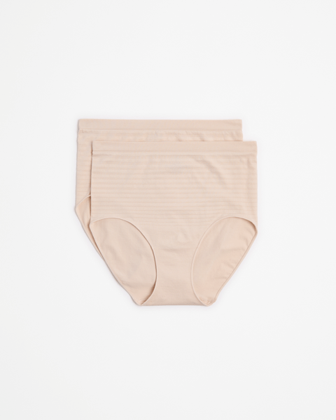 Womens Seamfree Matte and Shine Full Briefs 2 Pack - Crystal Mauve ...