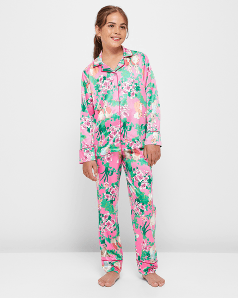 Family Matching Girls Youth Peter Rabbit Satin PJ Sets | Target Australia