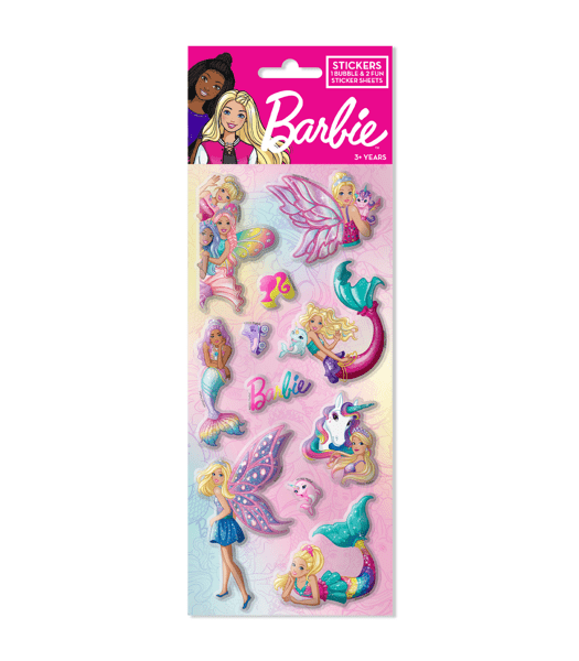 Barbie Stickers 3 Pack Bubble Stickers | Target Australia