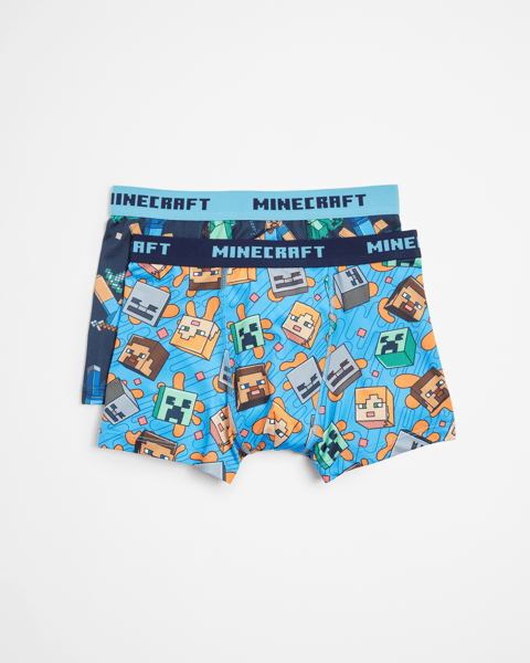 Minecraft Boys Microfibre Trunks 2 Pack | Target Australia