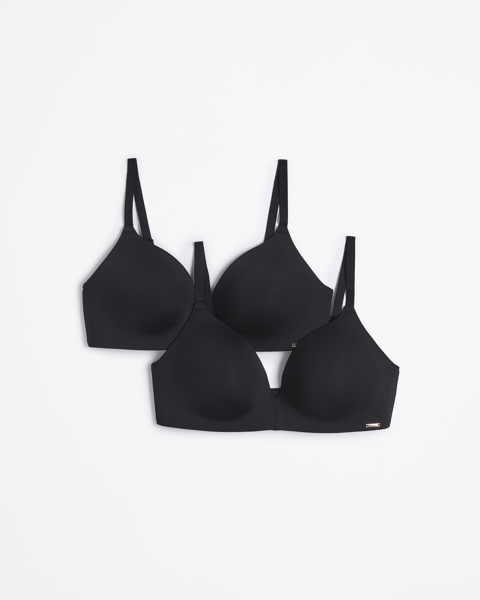2 Pack Wirefree T-Shirt Bras - Black | Target Australia