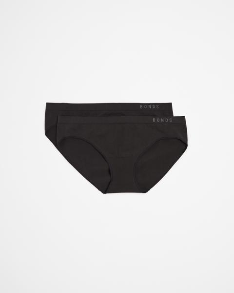 Bonds 2 Pack Seamless Bikini Briefs Black Target Australia