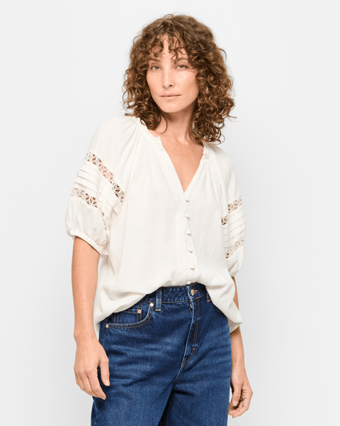 Lace Insert Top | Target Australia