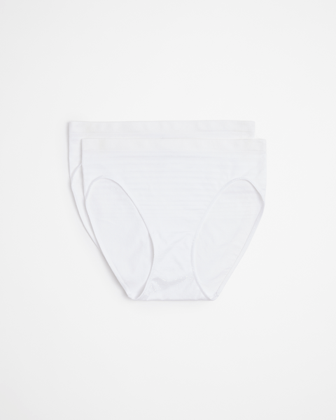 2 Pack Matte and Shine High Cut Briefs - White | Target Australia